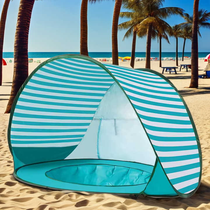 Cool Summer Portable Single Layer UV Protection Beach Tent Lightweight ...