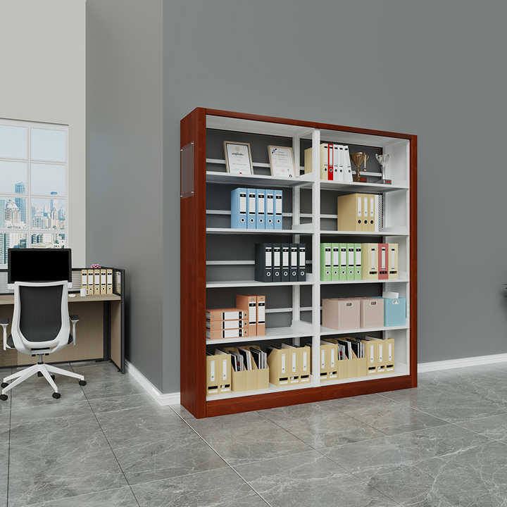 Bookshelf Metal Library Book Storage Display Cabinet Living Room Book ...