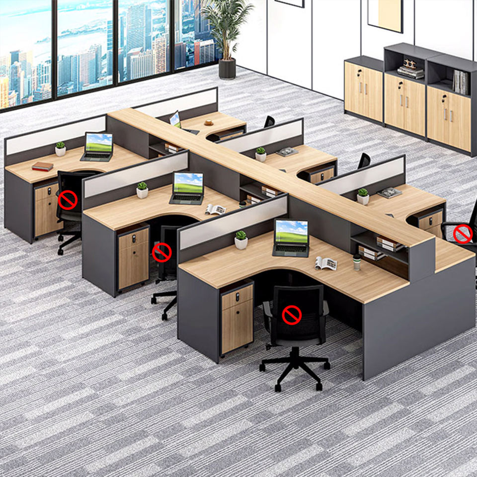 LR-W-040Modern Commercial Modular Cubicle Partition Screen Glass and ...