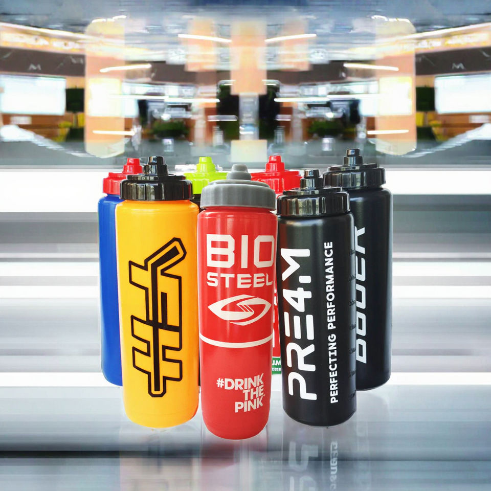 Sure Shot Soft Squeeze Eco-Friendly Plastic Water Bottle Lid Gym Sports ...