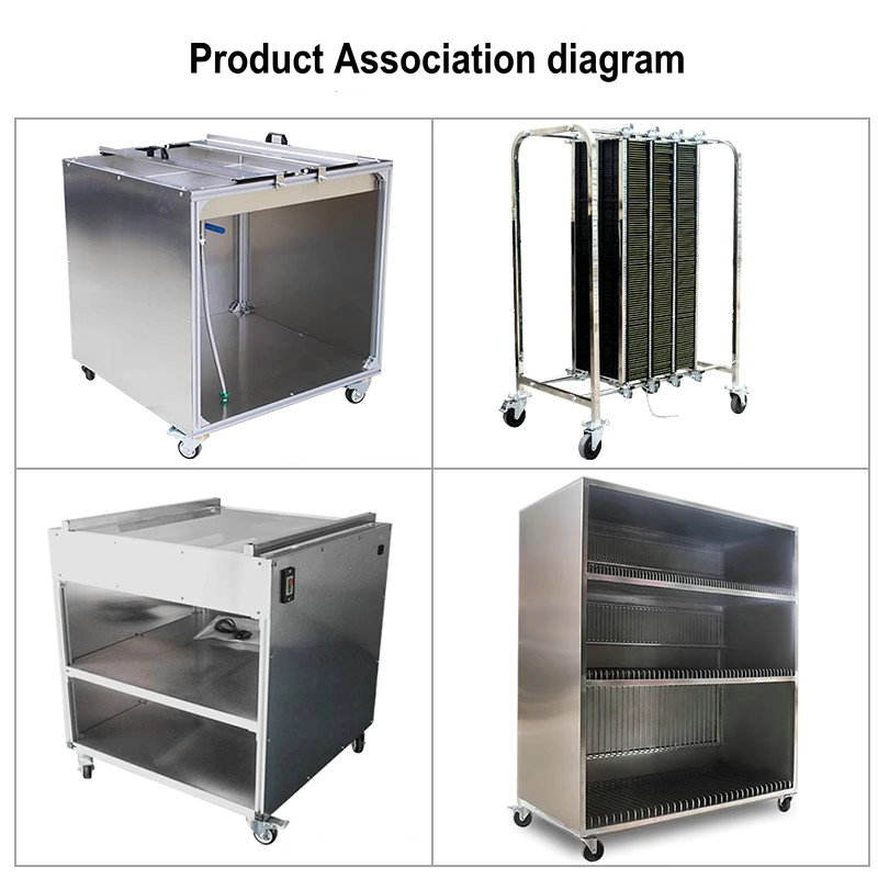 SMT Loading Unloading Rack Anti-static Material Stainless Steel Engine ...
