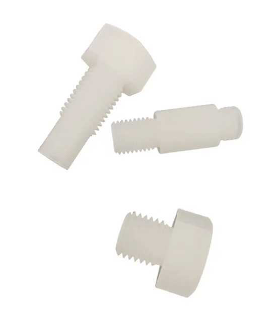 Nylon Plastic Hex Bolts White Black Nylon Plastic PA66 PA6 Full Thread ...