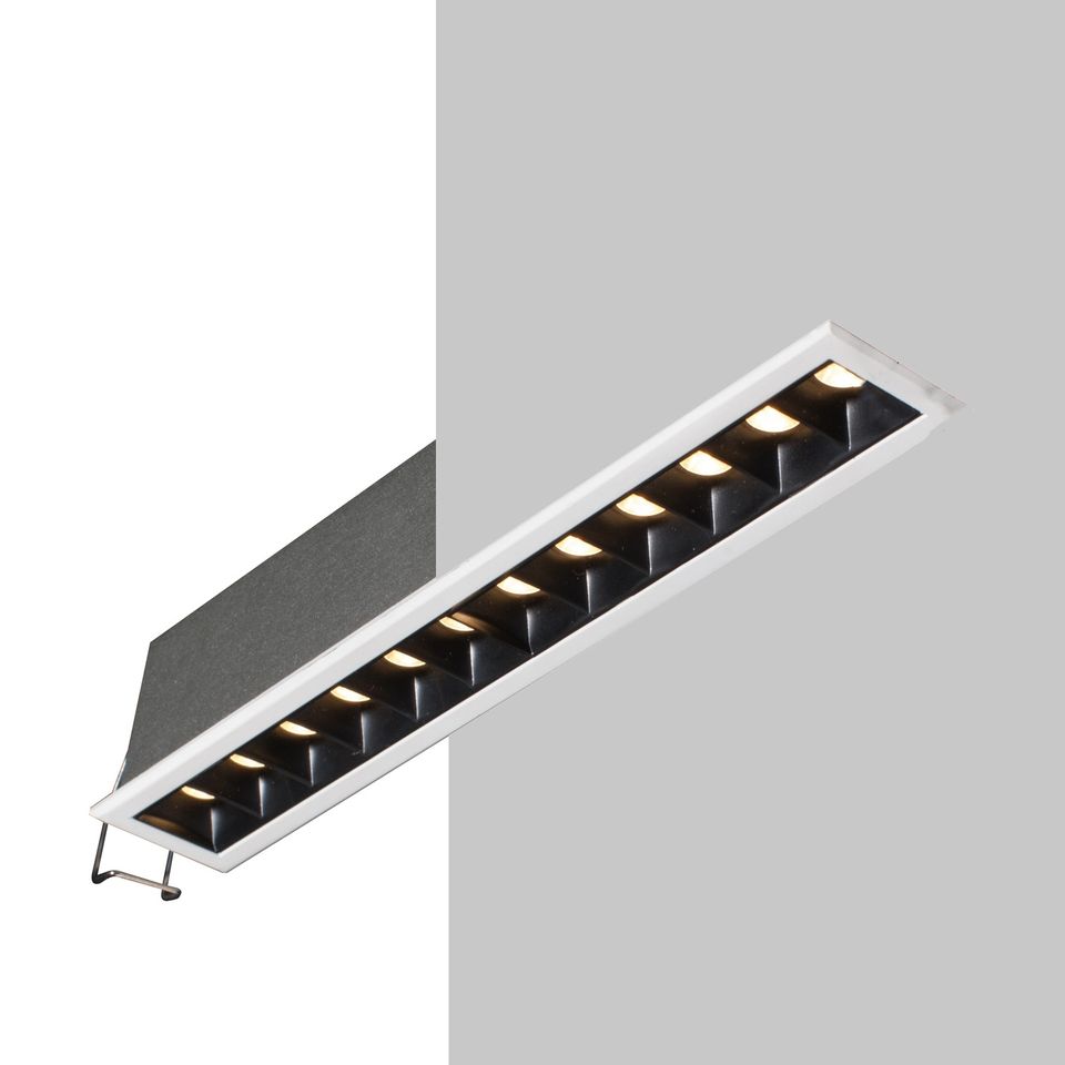 Aluminum Square Rectangle LED Recessed Downlight 6W-20W Office Ceiling ...