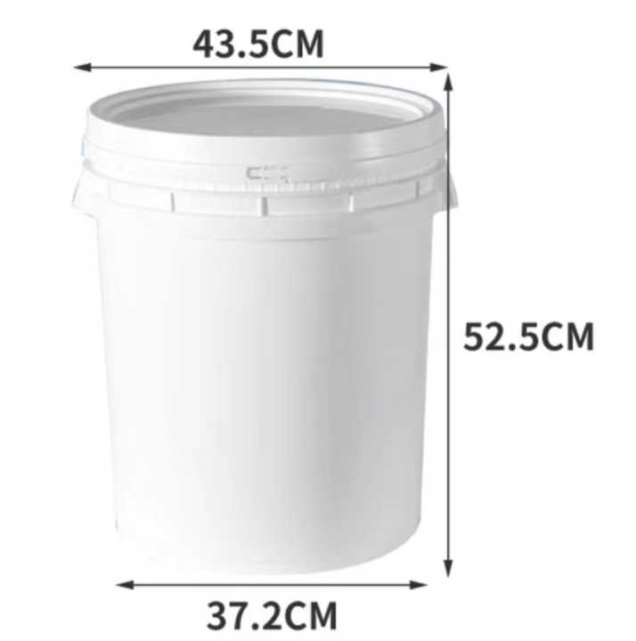 50L Plastic Buckets with Lid - Custom Logo & Color