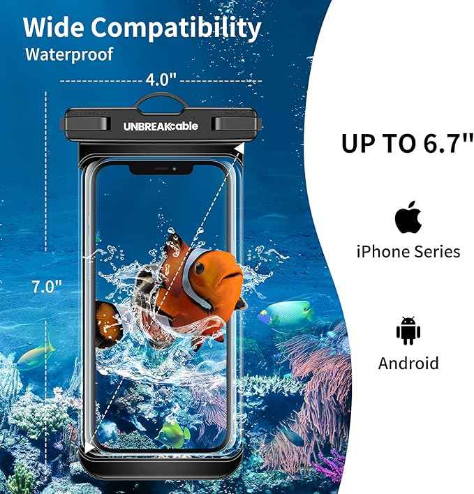 Waterproof Phone Pouch IPX8 Waterproof Phone Case for Swimming ...