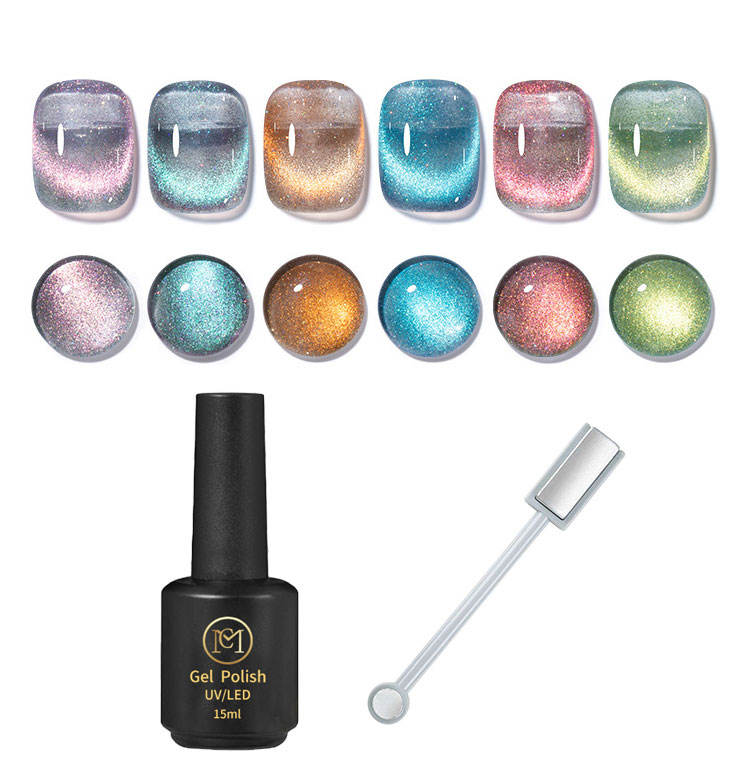 2025 Customizable OEM Cat Eye UV Gel Polish DIY Non-Toxic Long Lasting ...