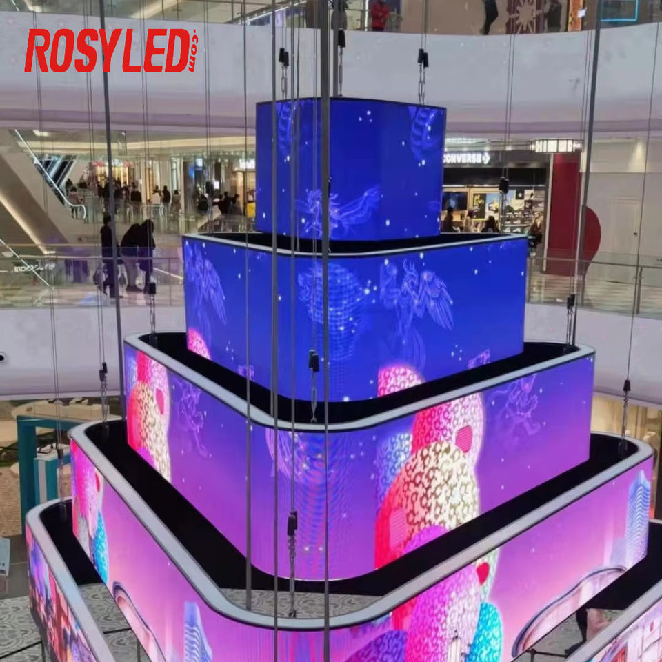 Creative Indoor Flexible Display P1.86 Inner Curving Led Video Wall ...