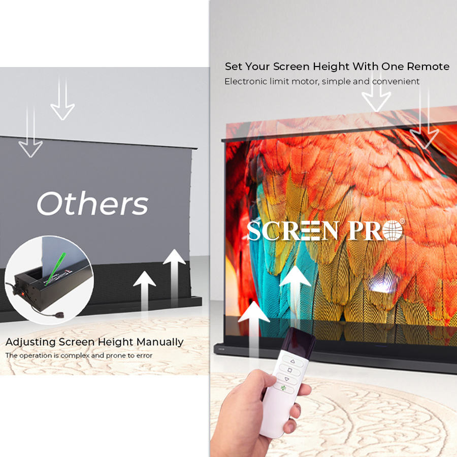 SCREEN PRO 135" Motorized ALR Projector Screen for Home Theater