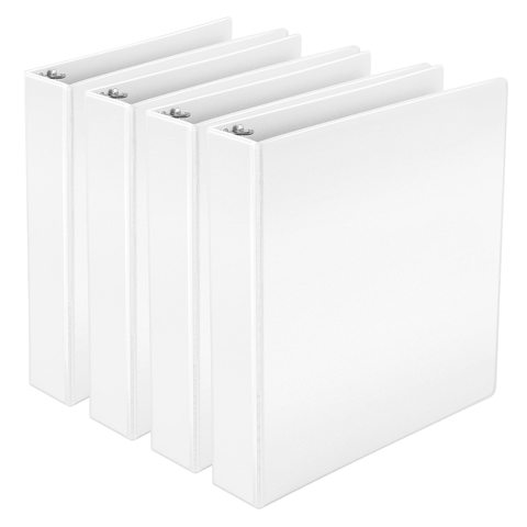 Personalized White Pvc Hardcover Office Paper Storage File Document ...