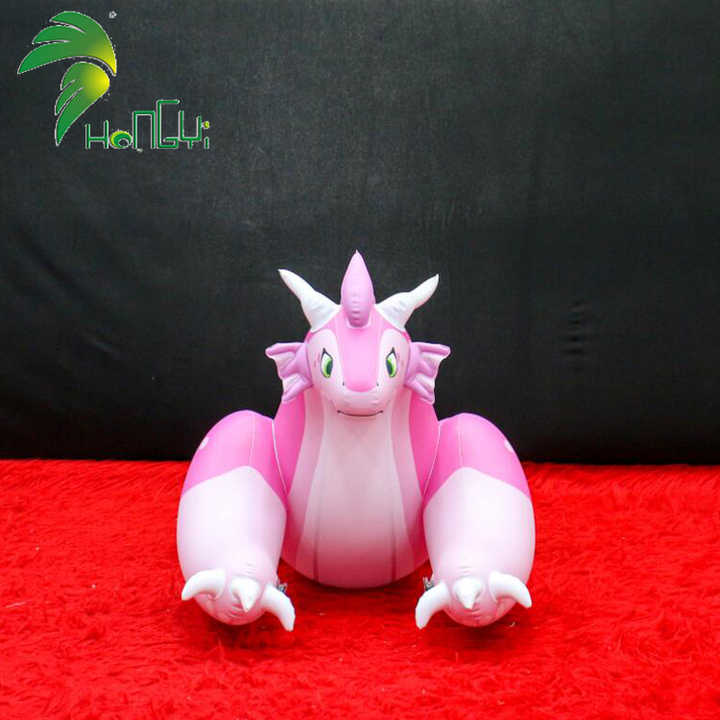 Pink Inflatable Lying Dragon, Dragon Inflation Animation Custom ...