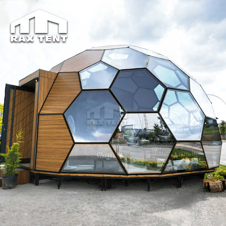 7M Glamping Geodesic Dome House with Bathroom for Airbnb