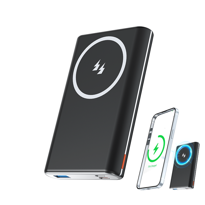 10000mAh High Capacity Magnetic Wireless Power Bank with LED Display ...