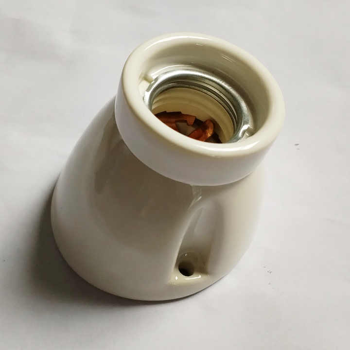 Edison Screw Bulb Base E27 Ceramic Light Socket Porcelain Lamp Base ...