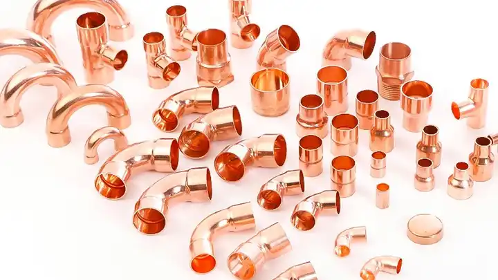 Refrigeration Factory copper pipe fittings Tee connection 3 way copper ...