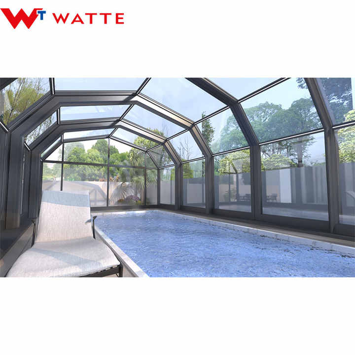 Electric Retractable Roof Sunroom - Four Season Enclosure