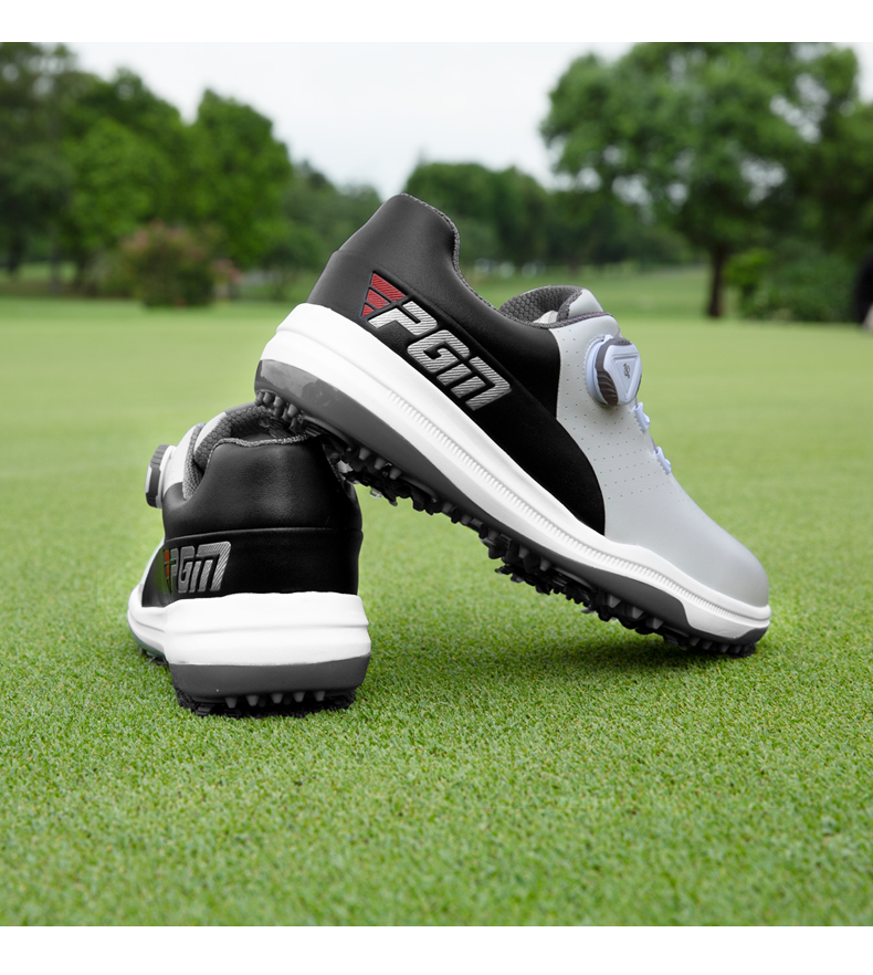 PGM XZ235 waterproof mens premium golf shoes rubber premium grade leather golf shoes-企业官网
