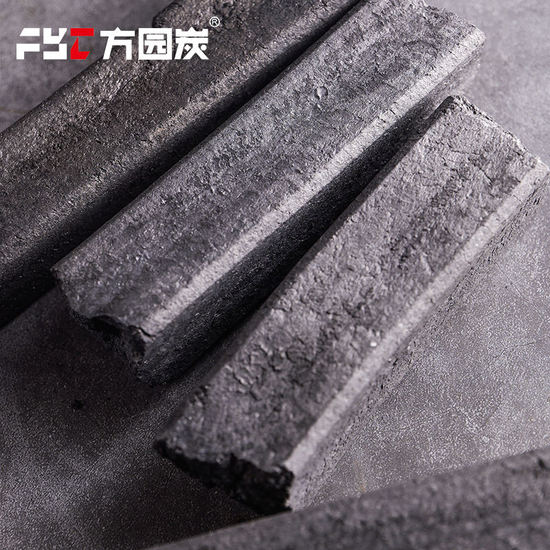 100% Natural Quadrilateral Bamboo Charcoal Low Smoke Low Ash Long ...
