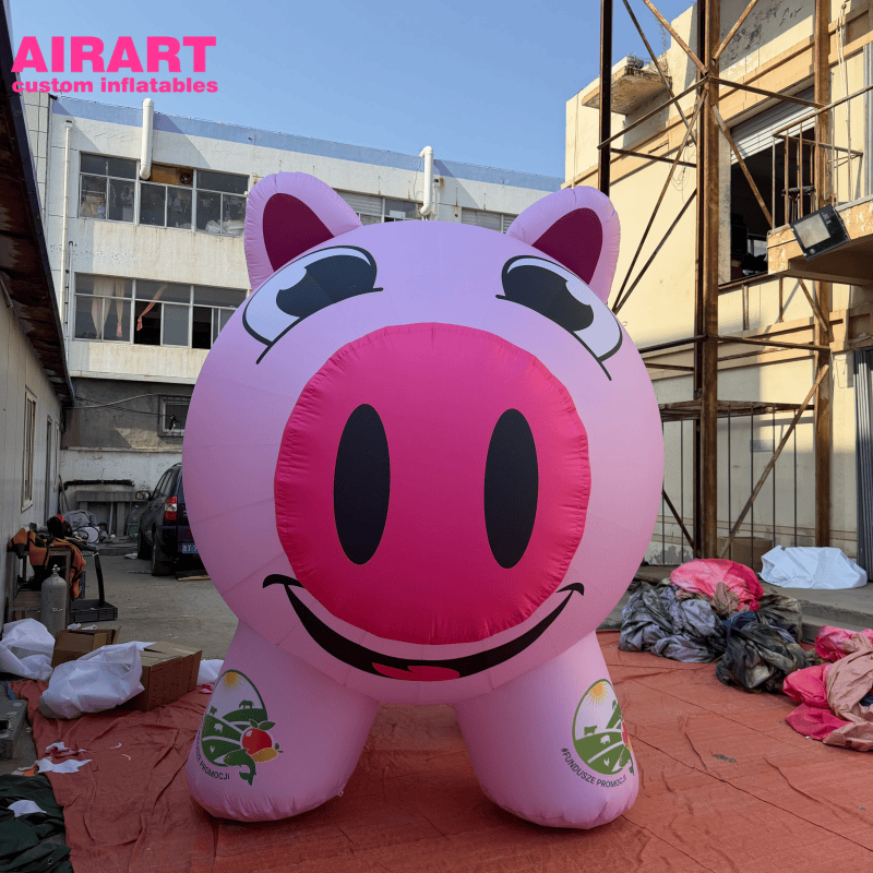 3M Pink Mascot Animal Inflatable Pig Balloon for Advertising Promotion ...