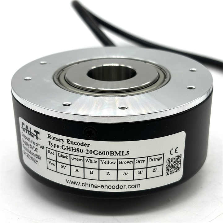 500ppr 80mm incremental rotary encoder 30mm hole hollow shaft GHH8030G ...