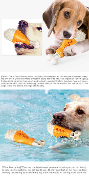 Dropshipping Agent Chicken Drumstick Shaped Treat Dispensing Dental ...