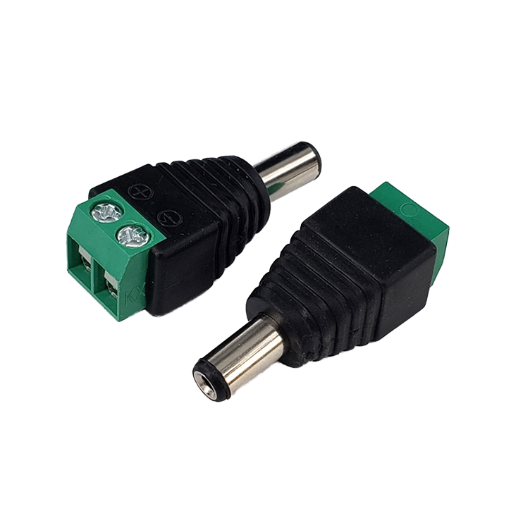 5.5*2.1 DC Connector Adapter Cord CCTV Power Screw Plug Adapter 12V ...