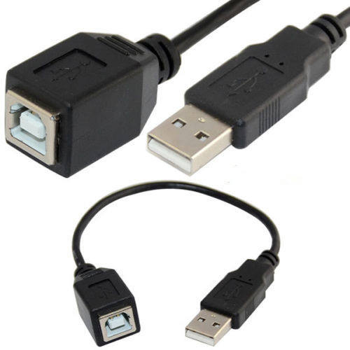 USB Print Cable USB a Male to B Female Printer Cable USB AM-BF ...
