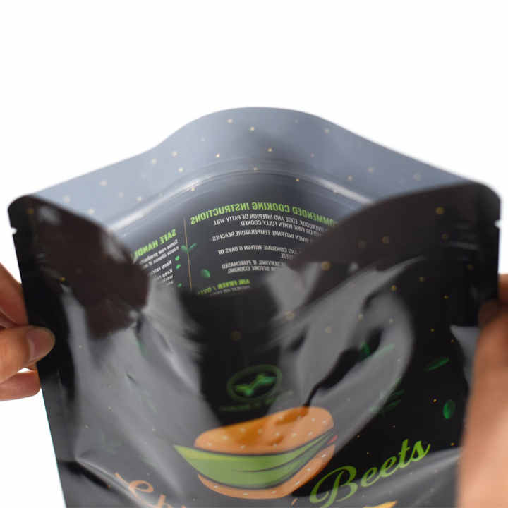 Custom printed resealable zip lock plastic frozen food packaging bag ...