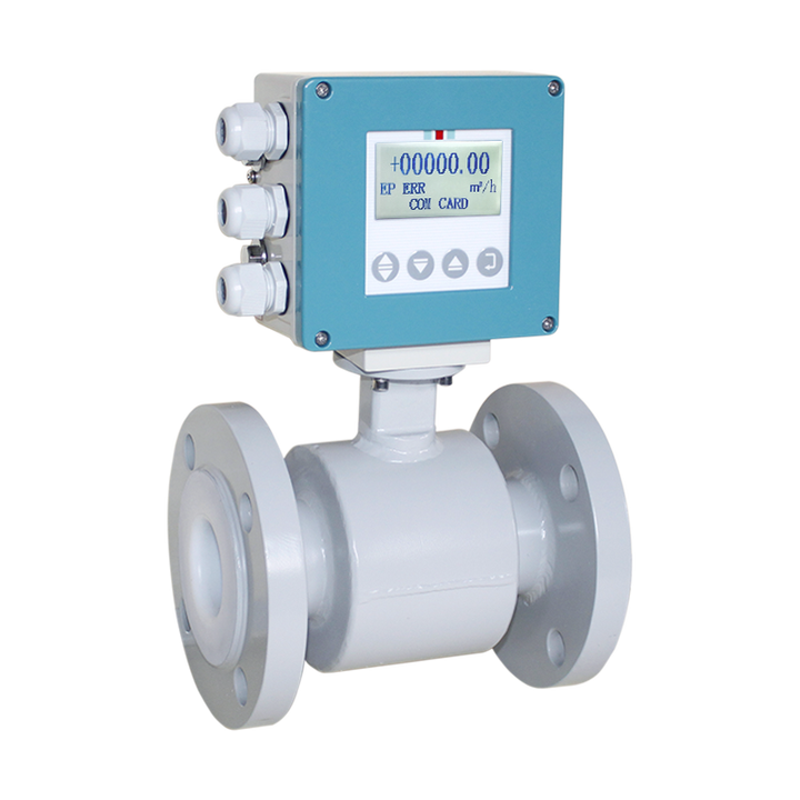 Electromagnetic Flow Meter Carbon Steel Magnetic Flow Meter +/-0.5% ...