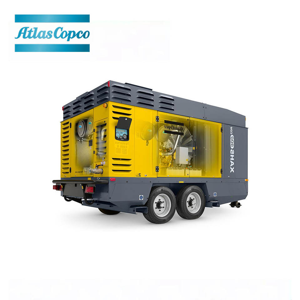 Atlas Copco High-Pressure Diesel Air Compressor with Mobile Engine ...