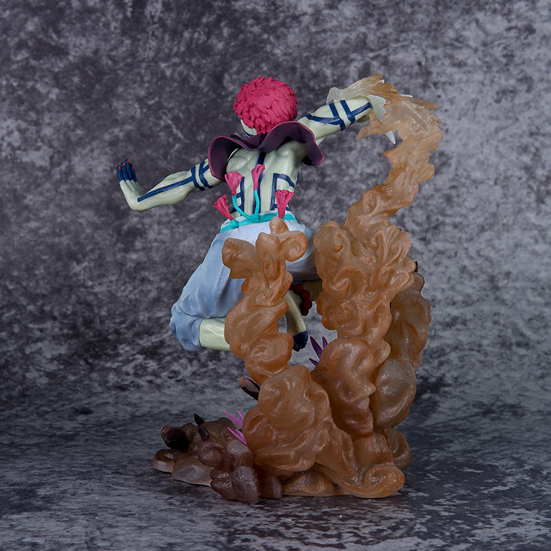 18CM Akaza Demon Slayer Anime Figure - Cartoon PVC Collectible for Ages ...
