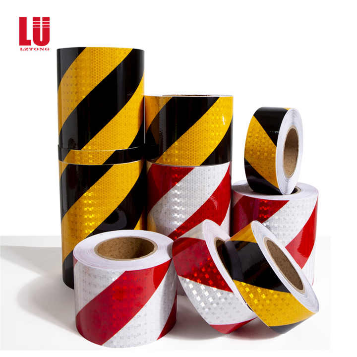 High Light Visibility PVC Crystal Lattice Reflective Tape Reflector ...