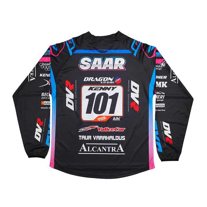 Custom Motorcycle Clothing - BMX Racing Jersey Features