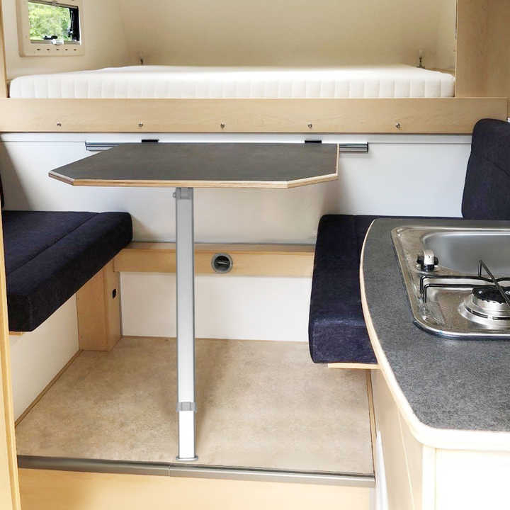 Foldable RV Dining Table Folding Leg Wall Mount Interior Kit Campervan ...