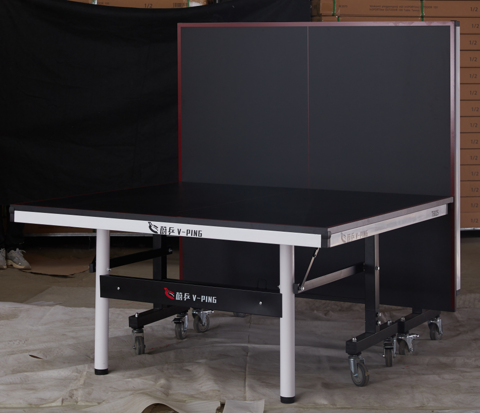 Movable Indoor Table Tennis Table, Foldable Standard PingPong Table ...
