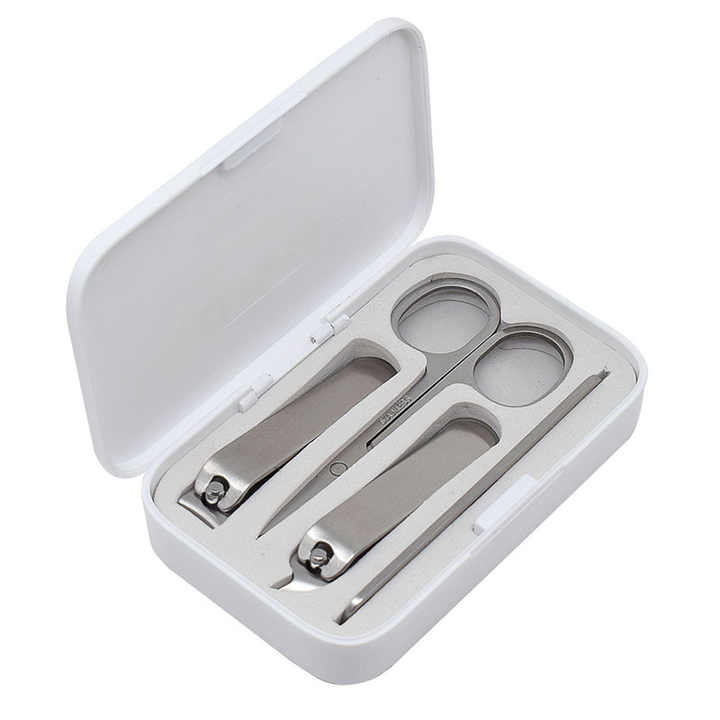 Custom 4pcs Manicure Nail Clippers Pedicure Set Portable Travel Hygiene ...