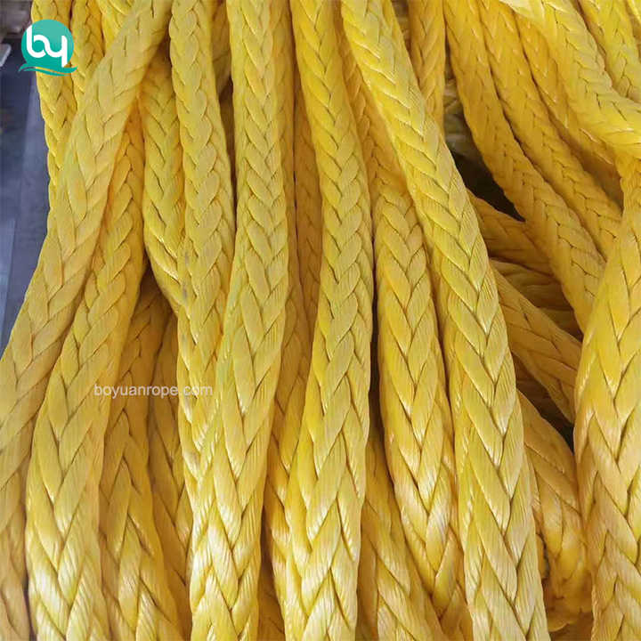 High Strength 12-Strand UHMWPE Mooring Rope Uhmwpe Synthetic Rope for ...