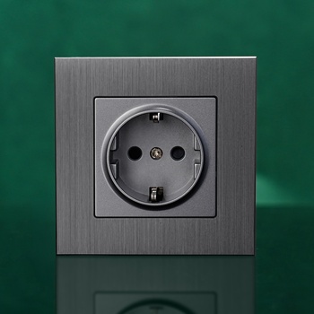 EU Standard Power Wall Socket with USB-A USB-C Charge Ports