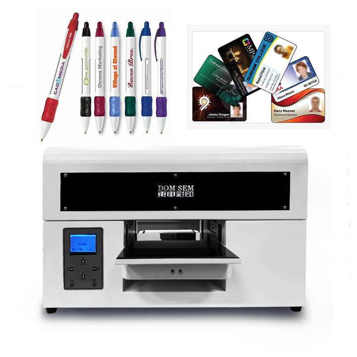 A4 Factory Price Inkjet UV Flatbed Printer for Card Printing