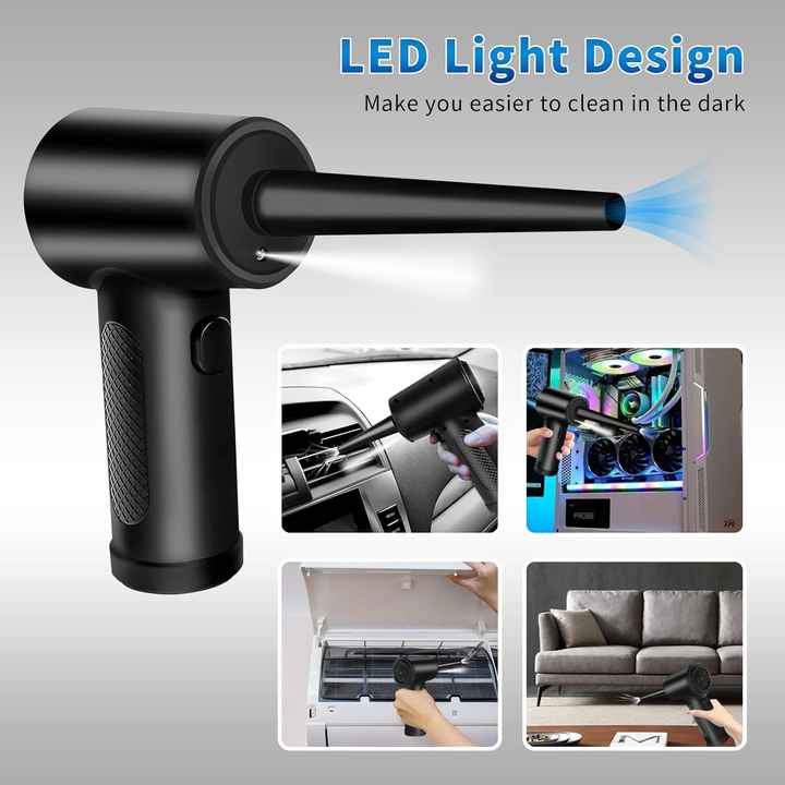 Electric Cordless 51000rpm Air Duster for Computer Keyboards