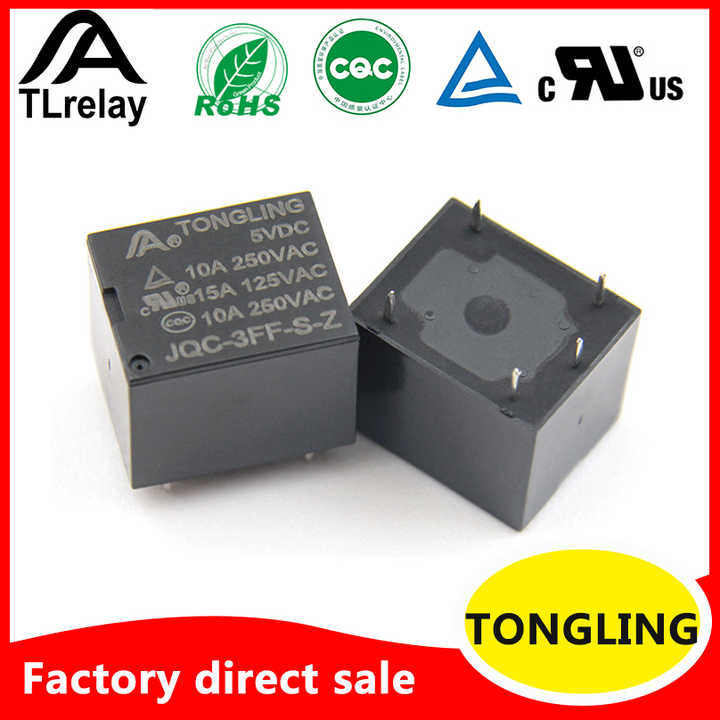 JQC-3FF-S-Z 5VDC 15A 125VAC 10A PCB Relay - Efficient Switching