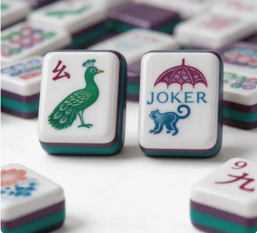 High-quality acrylic mahjong tiles, luxury custom purple American-style ...