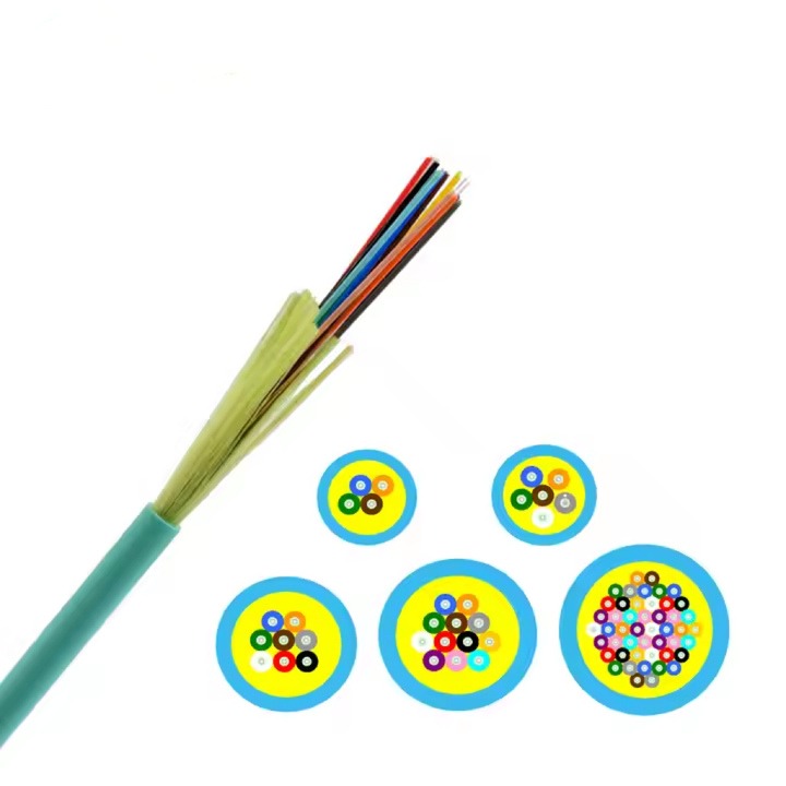 Indoor bundle Cable GJFJV LSZH 6F 8F 12F 24F multi mode cables OM1 OM2 ...