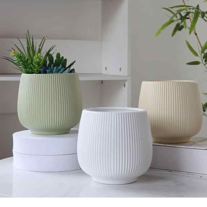 Eco-friendly Ceramic Flower Pots - Perfect for Home & Garden