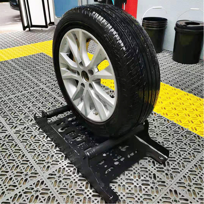 Car Tire Washing Placement Rack Rotary Rolling Tool Wash Wheel Washing ...