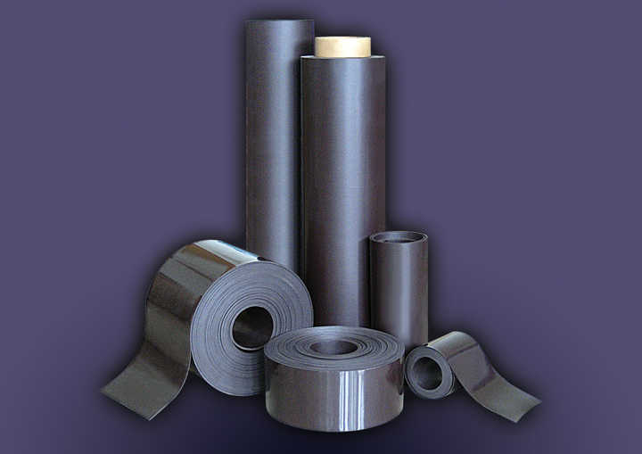 Rubber Magnet Rolls Adhesive Sheets Flexible Magnetic Strips ...