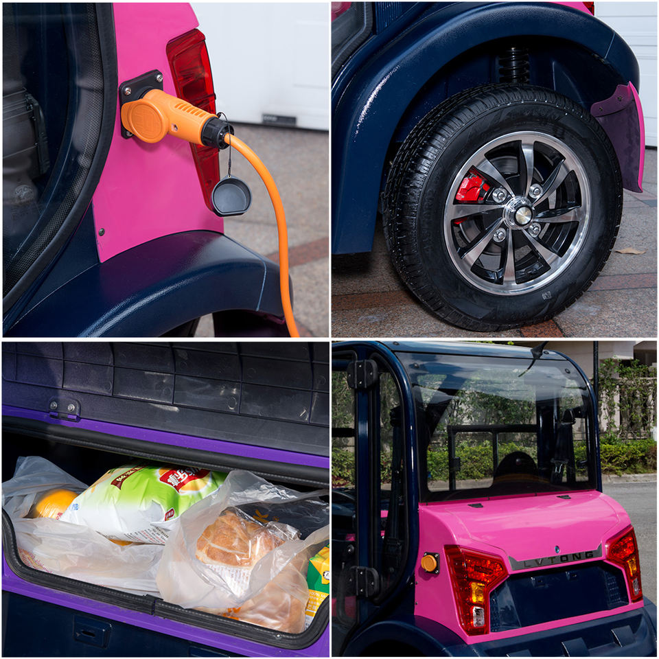 Compact 48V Electric Mini Car for Adults 4 Wheel Drive 90km Long Range ...
