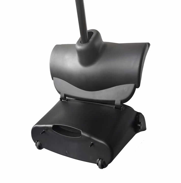 Item No.0806 Commercial Lobby Dustpan with Broom Set Black