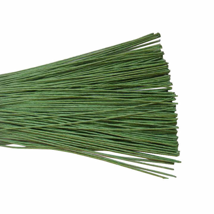 26 Gauge Green Color Floral Wire Stem Gardening Using Green Paper ...