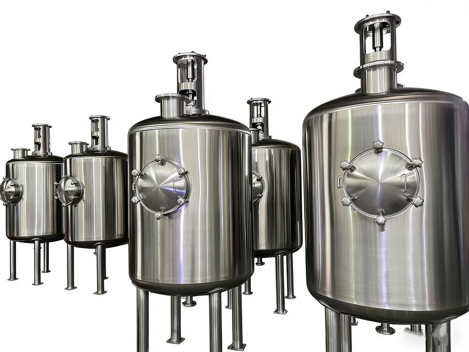1000L Jacketed Storage Tank with Steam Coil Stainless Steel Beer ...