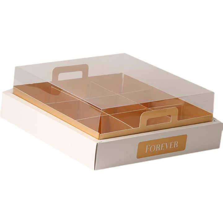 Four Palace Nine Palace Lattice Cake Dessert Packaging Box Fruit Cut ...